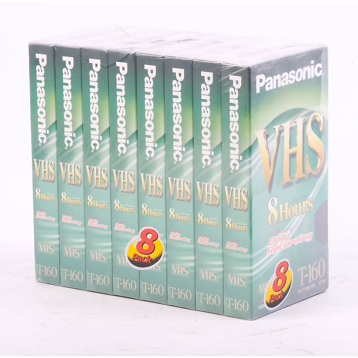 T-160 VHS Videotape, 8 Pack