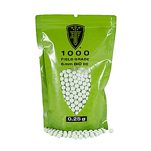 Elite Force Premium Biodegradable 6mm Airsoft BBS Ammo, .25 Gram, 1000 Count, One Size