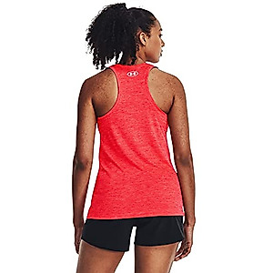 Under Armour Womens Tech Twist Tank Top, (628) Beta/Pomegranate/Metallic Silver, Medium