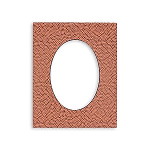 CountryArtHouse Football Texture Acid Free 11x14 Oval Picture Frame Mat with White Core Bevel Cut for 8x12 Pictures - Fits 11x14 Frame - Pack of 1 Matboard