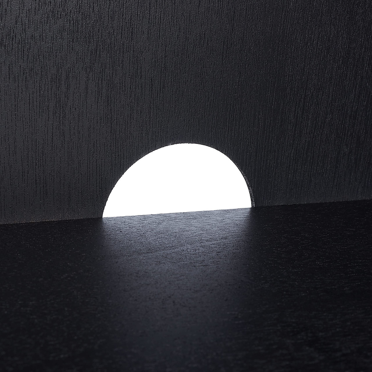 SAFAVIEH Home Collection Tate Black 2-Door 1-Shelf Entertainment Stand up to 55" Flatscreen TV Media Unit