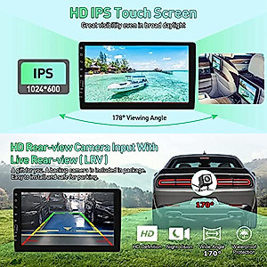 ACTASIAN Single Din Car Stereo with Apple Carplay and Android Auto, 9 Inch Car Stereo with Bluetooth, DSP, USB/SD Port, Car Audio with IPS Screen,FM Car Radio Receiver, Backup Camera