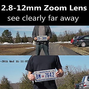 honic 1080P (TVI/AHD/CVI/1200tvl) Security Camera with Sony STARVIS(EXMOR) Sensor, 2.8-12mm Manual Zoom, WDR (1080P Only), Smart IR, HLC, 2MP Outdoor Analog CCTV Cameras for Surveillance