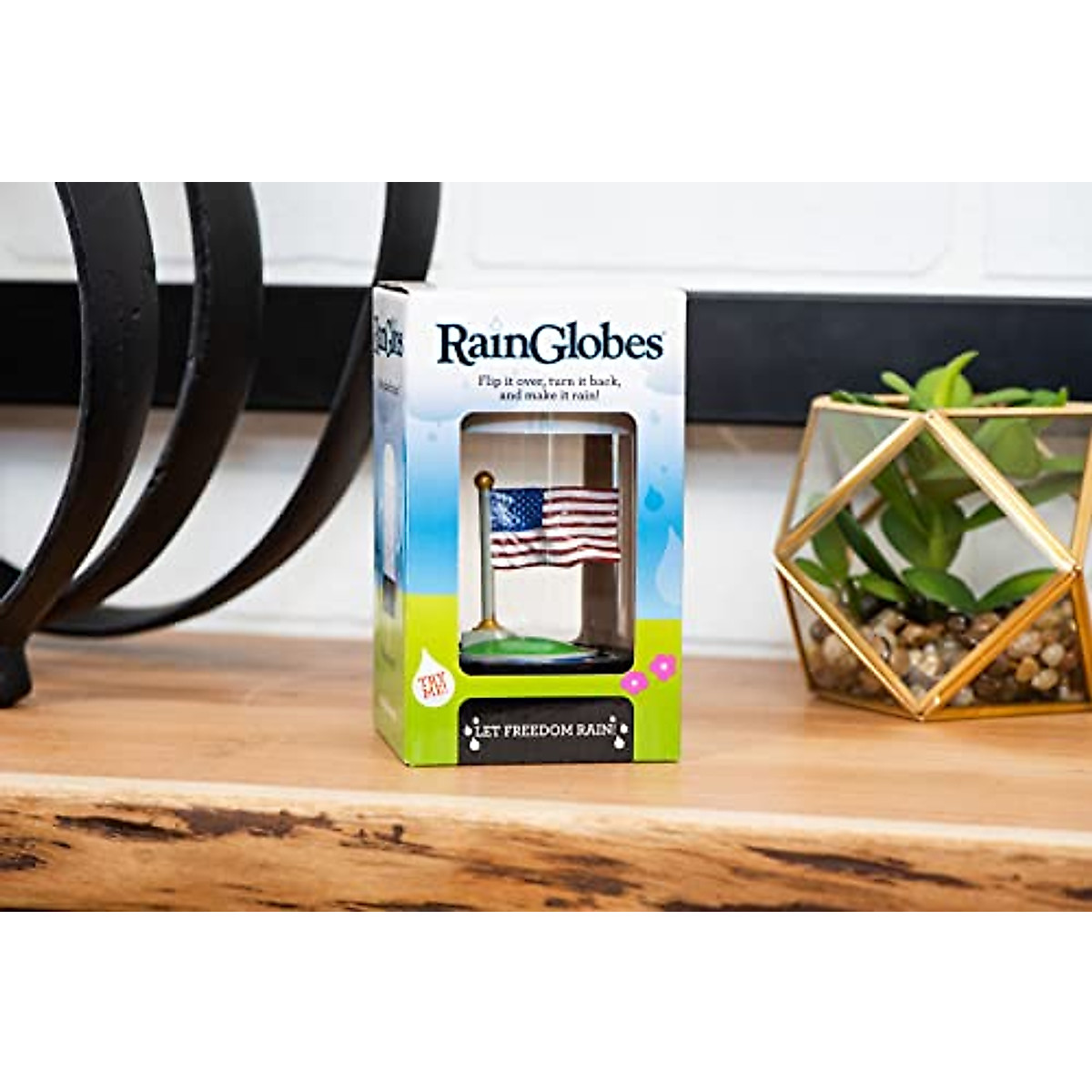 RainGlobes - Let Freedom Rain - The Globe That Rains - Exquisite Craftsmanship - Unique Style, Home Decor Rain Globes Water Globe for Loved Ones