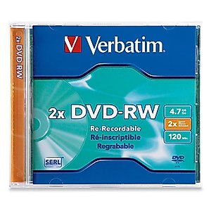 Verbatim 1PK DVD-RW 4.7GB 2X Branded (94501)