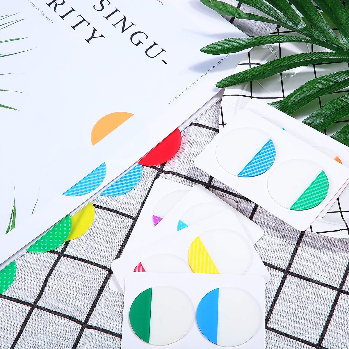 File Index Tabs Sticky Writable Flags for Labeling and Organizing Documents, Papers, Filing, Book, Folder (Style 6, 480 Pieces)