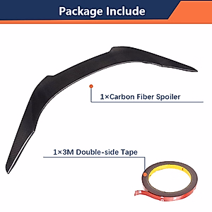 A90 Rear Spoiler Real Carbon Fiber Compatible for 2019+ Supra A90 A91 gr Coupe Gloss Black Trunk Spoiler Wing