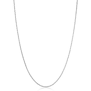 Kooljewelry Sterling Silver Rope Chain Pendant Necklace For Women (1.1 mm, 20 inch)