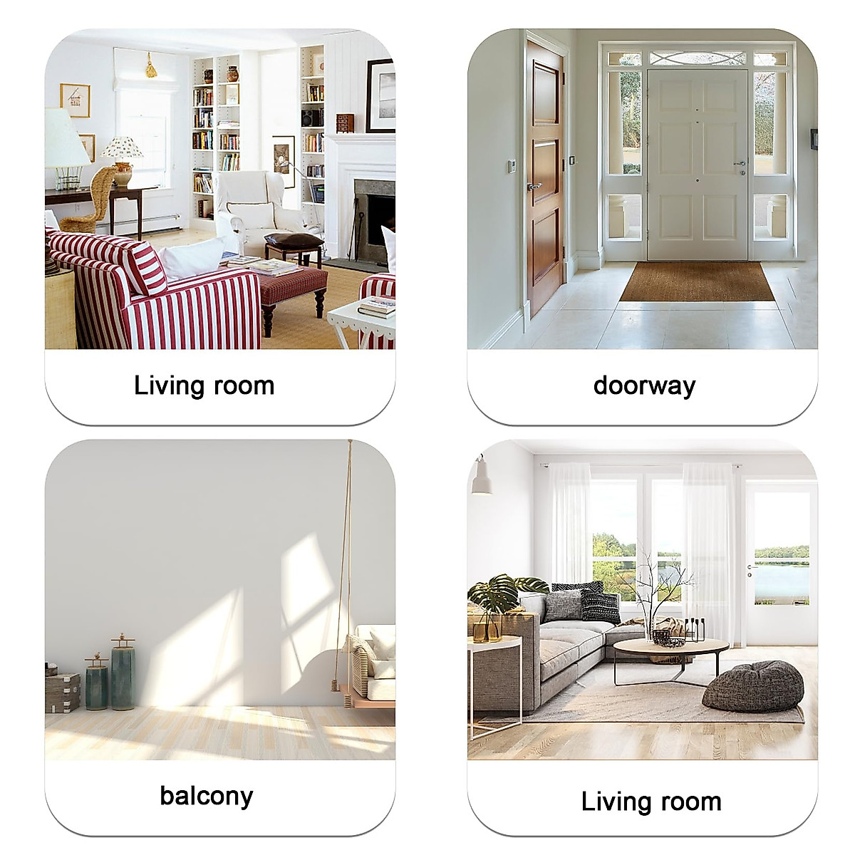 XhjzgcTech 4 Pcs Adhesive Hooks, Wall Hangers Without Nails, Adhesive Hooks Heavy Duty, Sticky Hooks for Hanging Bathroom Kitchen,Adhesive Towel Hooks for Hanging Towels.- (1.77in X 1.77in)