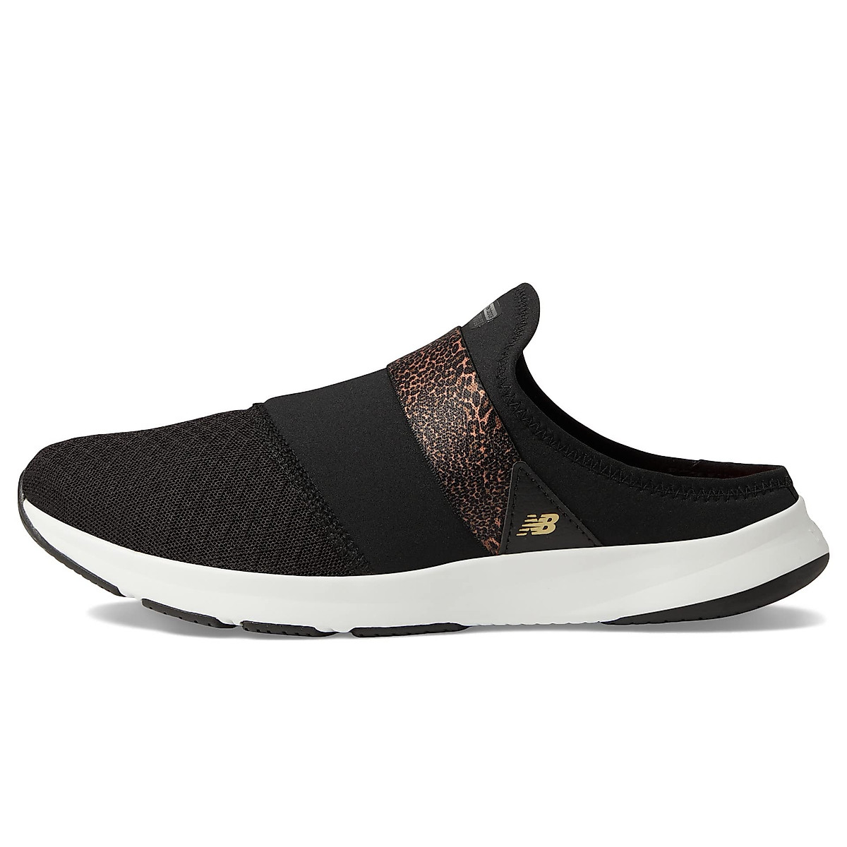 New Balance Women's DynaSoft Nergize Mule V3 Cross Trainer, Black/Bison/Nb White, 8