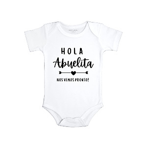 "Hola Abuelita Nos Vemos Pronto" Pregnancy Announcement Outfit – Gift for Expecting Grandparents