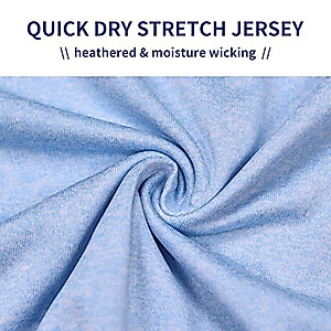 Sleeveless Shirts for Men Workout Running Dry Fit(Sky Blue Heather,L)