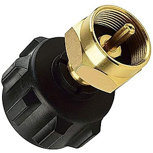 SHINESTAR Propane Refill Adapter for 1 lb Tanks, Fill 1 Pound Bottles from 20lb Tank, Propane Adapter 20 lb to 1 lb, Easy to Use, Solid Brass, 2 Set
