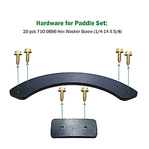 POSFLAG 753-04472 Auger Kit with 731-1033 Scraper Plate F6RTC Spark Plug Replaces MTD 735-04033, 735-04032, 731-0778, 731-0812 for Troy-Bilt Squall 210, 521, 721, 2100, 5521 21" Snow Throwers