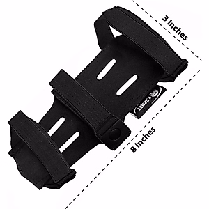 KESHES Archery Armguard Protector, Black, Adjustable Forearm Wrist Protector for Youth & Adults