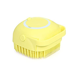 INGVY Dry Brushing Body Brush Exfoliating Body Scrub Bath Brush Bath Brush Silicone Massage Brush Creative Refillable Liquid Shower Bath Ball Brush
