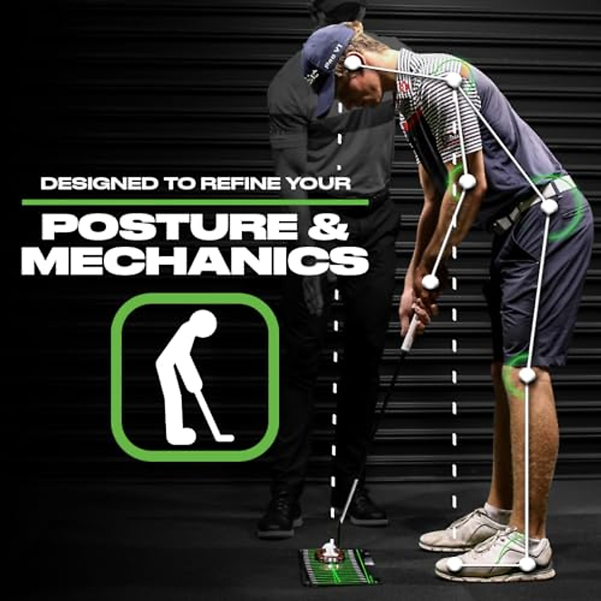 Back 2 Basic Golf Pro Path Golf Putting Mirror - Portable Putting Mirror Training Aid for Golf - Perfect Swing Alignment Mirror - Enhance Indoor/Outdoor Golf Practice