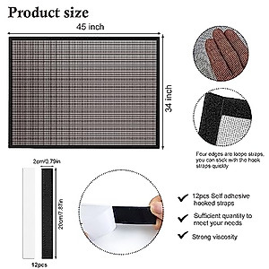 Fireplace Screen Safe Mesh Gate,Fireplace Mesh Screen Curtain Fireplace Safe Barrier Fireplace Net Fireplace Cover Fireplace Doors for Existing Fireplace for Toddler Baby and Pets 45 * 34inch