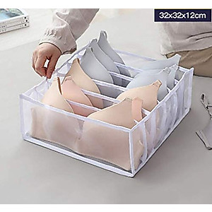 BADASS SHARKS Underwear Organizer 3 Set Foldable Bra Underwear Organizer Drawer Divider Storage Organizer for Underwear Socks Ties Bras Women Underwear Storage Compartment Box