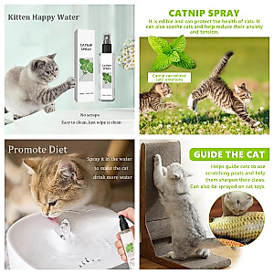 GRYPIT Joycat Spray, Herbal Cat Joy Spray, 100ml Pets Catnip Spray, Cat Scratching Spray Mist, Cat Anxiety Relief, Catnip Silvervine Blend, Catnip Oil for Cats,Anti Scratch Cat Spray (3 Bottle)