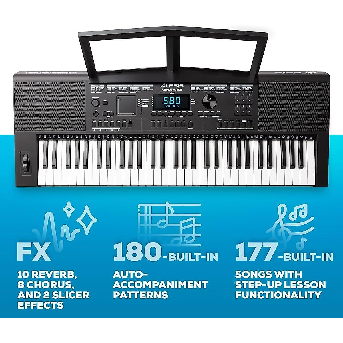 ALESIS HARMONY61MKII ALESIS 61 Key Keyboard with 300 Sounds