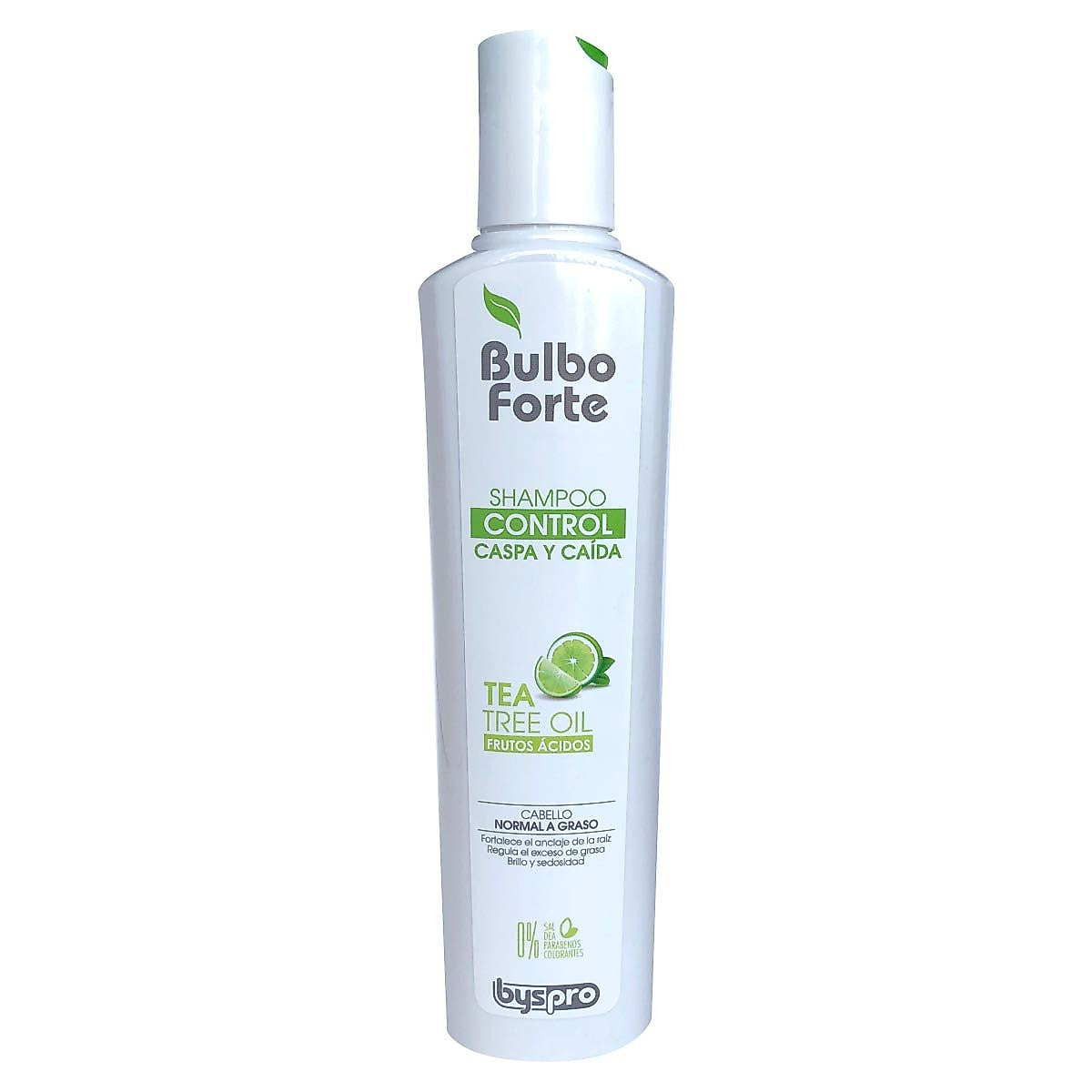 Byspro Bulbo Forte Scalp Health Purifying Shampoo Tea Tree Oil Dandruff Control Control Caspa 10.14oz-300ml