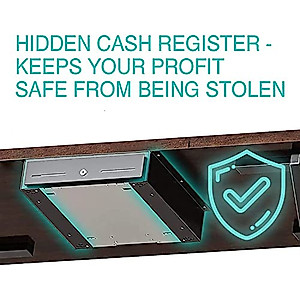 Skywin Cash Drawer Under Counter Mounting Brackets - Heavy Duty Steel Mounting Brackets for Installation of 16" Cash Registers Drawer Under The Counter (1)