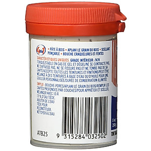 Timbermate Wood Filler, Water Based, 8oz, Natural