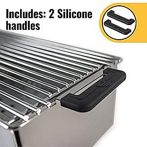 Genuine Yak Grills Silicone Handles Designed for The Yak 400 Series Grill | Helps with Comfortable and Secure Grip When Moving The Yak Charcoal Grill | Set of 2