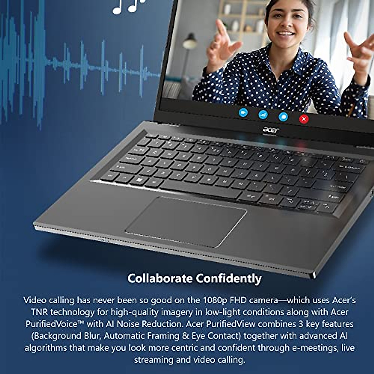 Acer Aspire 5 14 Slim Laptop | 14" WUXGA (1920 x 1200) IPS | Core i7-1355U | Intel Iris Xe Graphics | 16GB LPDDR5 | 512GB Gen 4 SSD | Wi-Fi 6E | USB4/Thunderbolt 4 | Backlit KB | A514-56M-71A9, Gray