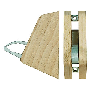 LINDEN SWEDEN Clever Hook - Wall Hook for Robes and Coats - Perfect to Use as a Kitchen Towel Holder - Holds up to 40 Pounds and Includes Screws for Easy Mounting - 3¼” x 2¼” x 1¼” - Beechwood