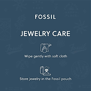 Fossil Women's Heritage D Link Stainless Steel Chain Bracelet, Color: Gold (Model: JF04234710)