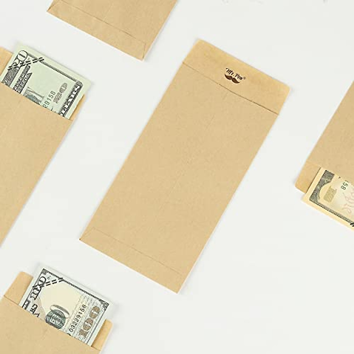 Mr. Pen- Money Envelopes for Cash, 100 Pack, 6.5" x 3.5", Cash Envelopes, 100 Envelopes Money Saving Challenge, Money Saving Envelopes, Small Envelopes for Money, Money Envelopes for Cash Budgeting