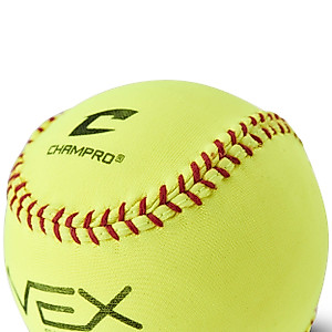 Champro 12" Vex Practice Softball, Optic Yellow, CSB-XB12