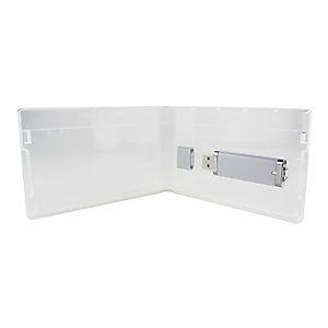 Mini Flash Pac® USB Flash Drive Case Super Clear - 25 Pack