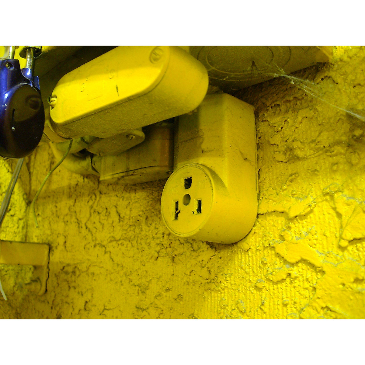 Welder 6-50R Plug-In Receptacle, 3-Pin Socket, Wall Mount Outlet, Power Box 220/250V NEMA Miller Lincoln Hobart Plasma Cutter Mig Tig Arc UL-FX6-50R