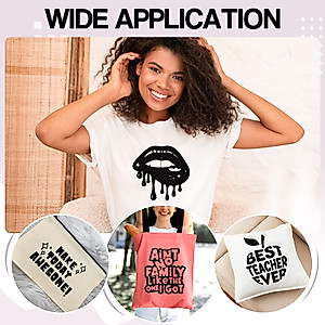 HTVSTD Flocked HTV Heat Transfer Vinyl - 9 Sheets, 12 * 10 inches Black Flocked Iron On Vinyl for T-Shirts