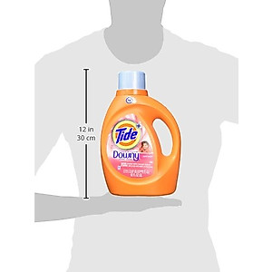 Tide with Downy Laundry Detergent Liquid Soap, High Efficiency (HE), April Fresh Scent, 59 Loads 92 fl oz