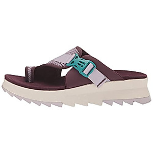 Merrell Women's Alpine Cush Wrap Wedge Sandal, Burgundy, 8