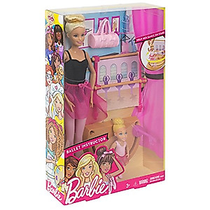 Barbie Doll Dance Coach Play Set with Working Stage!