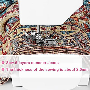 Sewing Machine for Beginners Mini Portable Sewing Machine with 12 Built-In Stitches Heavy Duty Handheld Electric Sewing Machine for Kids, Adjustable Speed & Great for Beginners, Pink