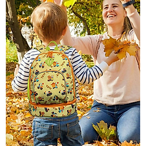 HAPPYSUNNY Toddler Backpack and Lunch Box Set for Boys 2-in-1 Machineshop Truck Kids Backpack and Insulated Lunch Bag Compartment