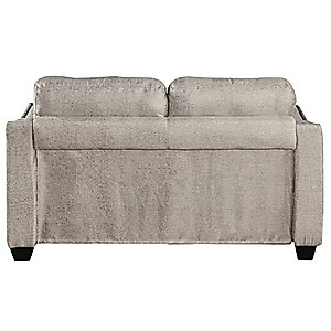 FULife 3-Piece Three Seaters Sofa Loveseat and Single Chair Living Room Furniture Set,Modern Button Tufted Upholstered Modular Sectional Couch for Aprtment/Office/Studio, Beige 77.2 in