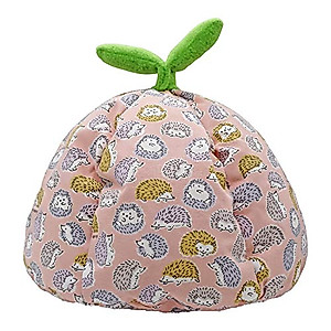 Handmade Sleeping Bag Pouch Hideout Cave Habitat for Hedgehog Guinea Pig Hamster Ferret Squirrel Small Animal Bed Nest House Cage Portable Big Cushion (Pink)