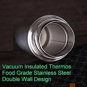 Leberna 34 Ounce Coffee Thermos | Large Thermal Water Bottle for Tea Hot & Cold Drinks | Stainless Steel Vacuum Sealed Insulated Thermos Water Flasks Bottles for Work & Travel Termo Para Cafe Bebes