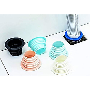 Goeielewe 4PCS Drain Pipe Hose Silicone Plug Sewer Seal Ring Washing Machine Sealing Plug for Bathroom Kitchen Cleaning Tools (Random Color)