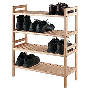 Winsome Mercury Shoe Rack, Natural, 27.24x10.71x32.01
