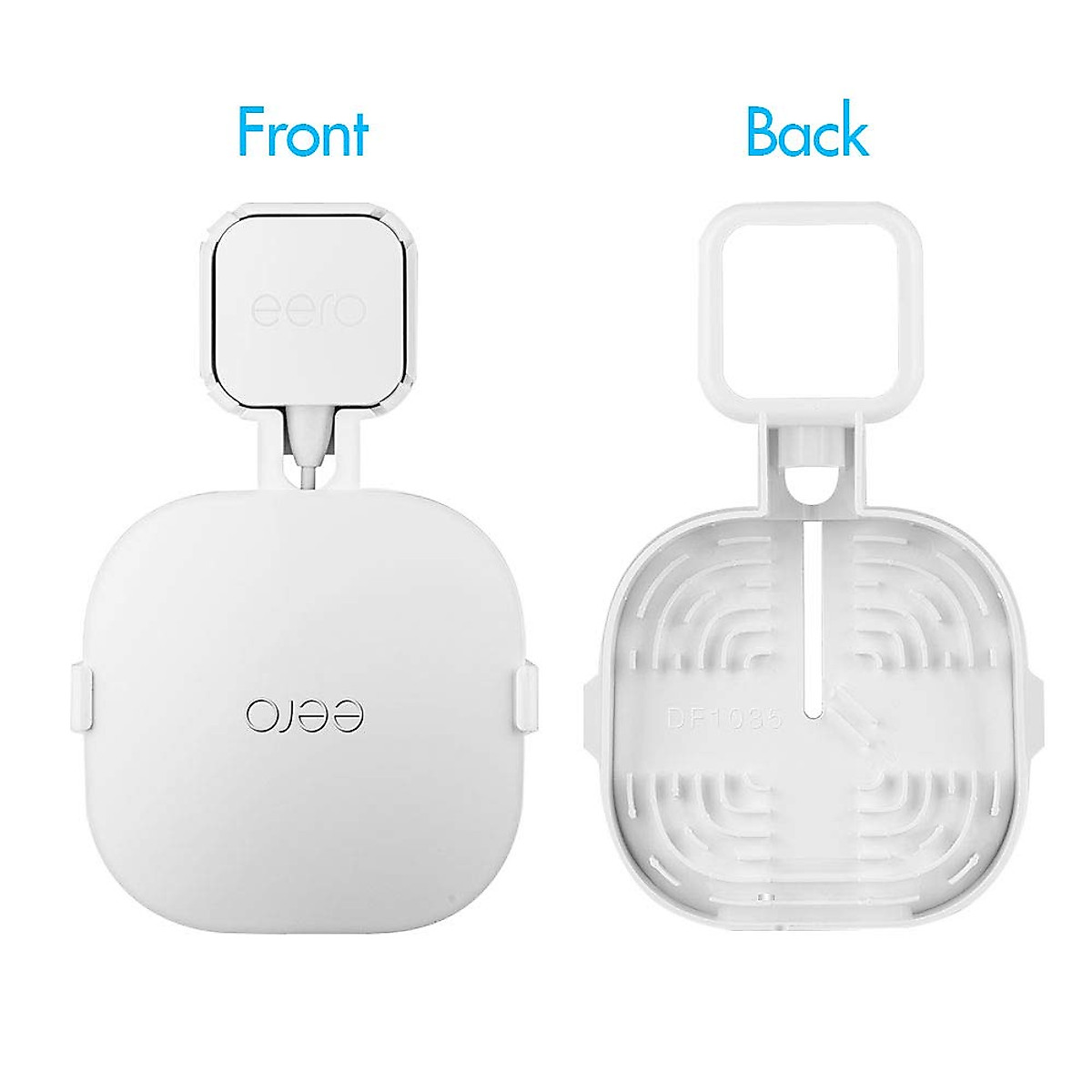 Wall Mount Holder for EERO Mesh WiFi System, Simple and Sturdy Wall Mount Bracket Holder for EERO Mesh WiFi Router Without Messy Wires or Screws (1 Pack-White)