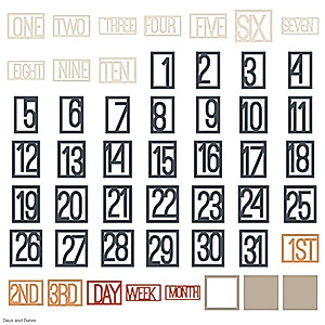 Cricut 2002574 Days and Dates Cartridge