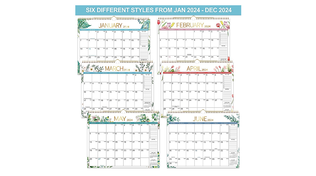 2023 Wall Calendar - Organize with 12 Monthly Julian Date Planner